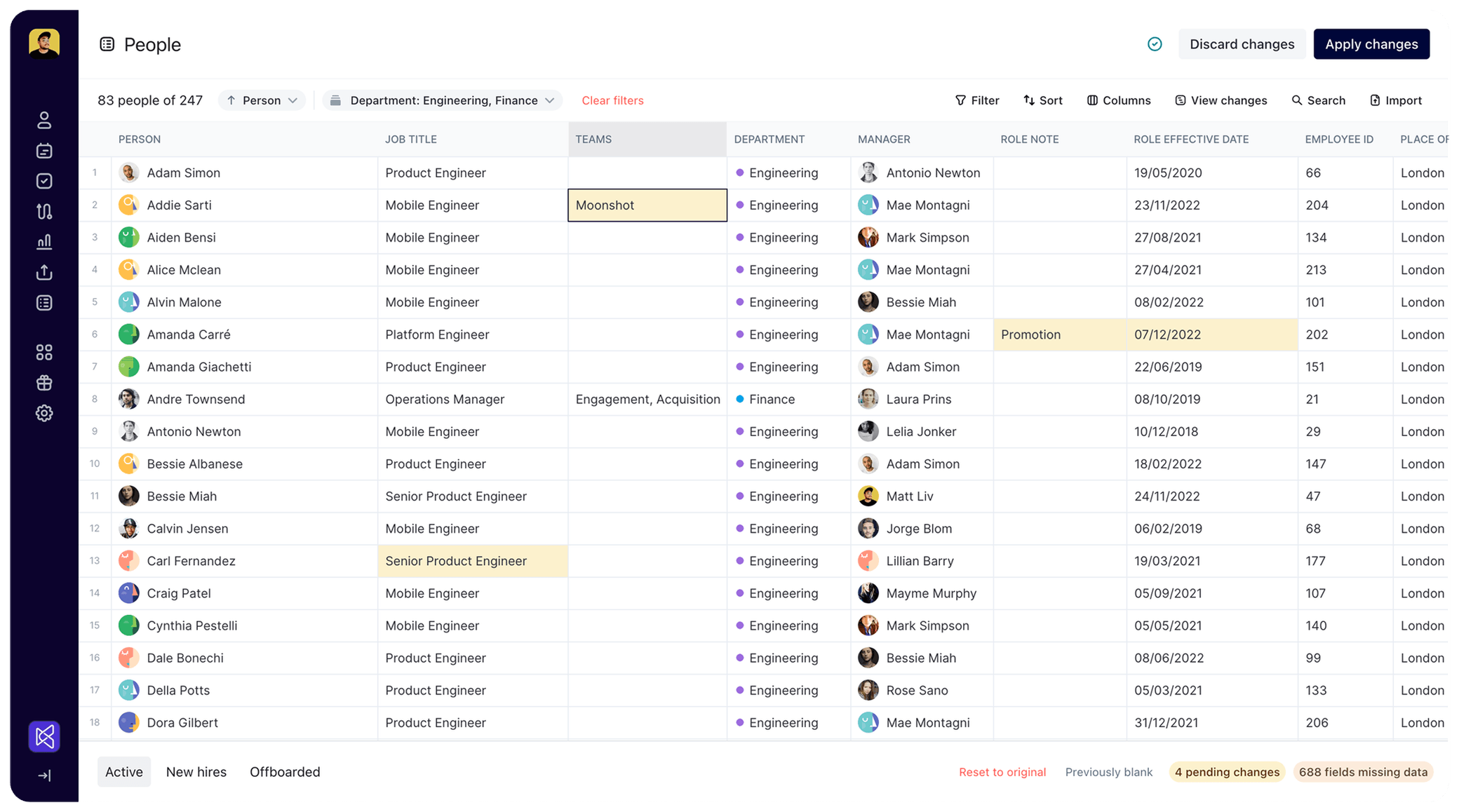 Data Tables | Humaans