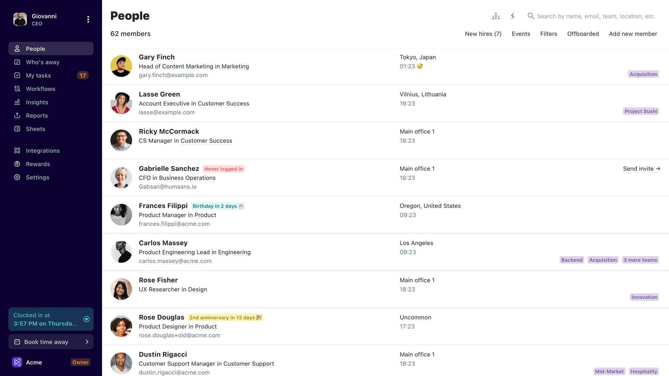 HRIS Employee Management Software | Humaans